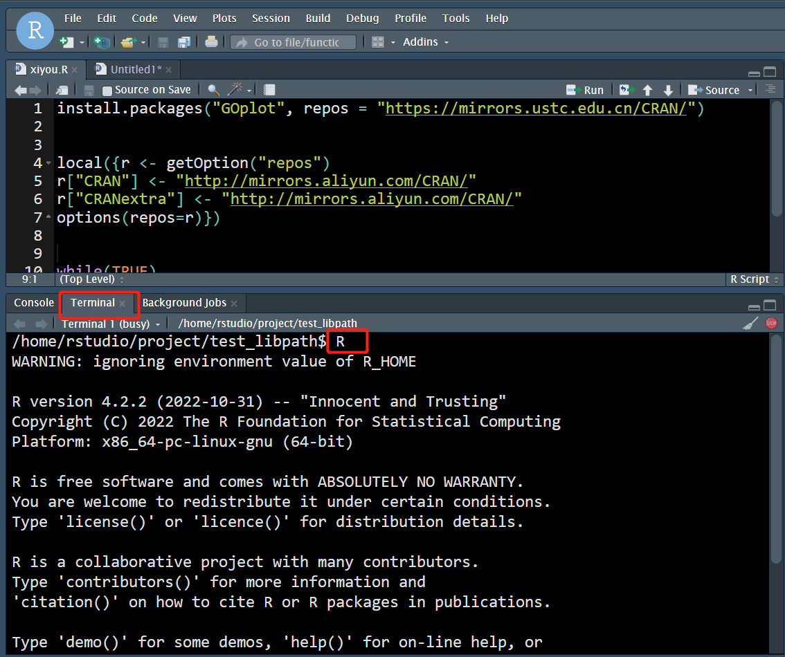 rstudio使用技巧 | xiyoucloud
